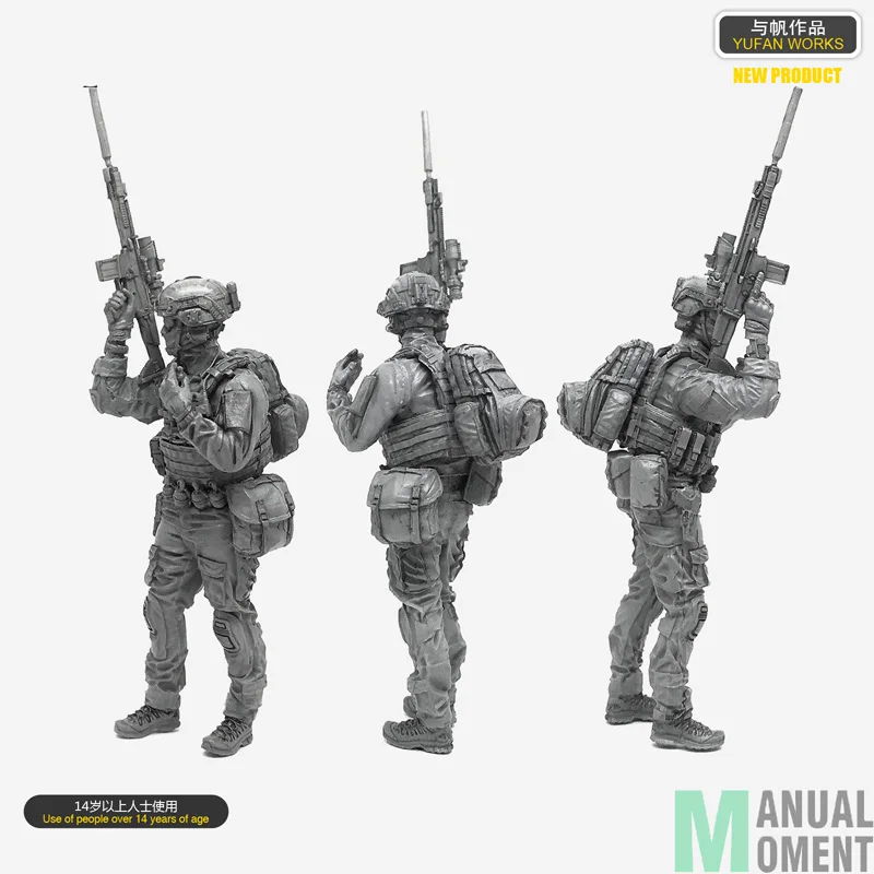 Miniature 1/35 Modern US Navy Seal Commando Individual Soldier B Resin ...