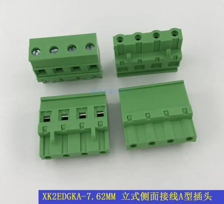 Conector de terminal verde, 2p 24p, plugue macho e fêmea, bloco de ...