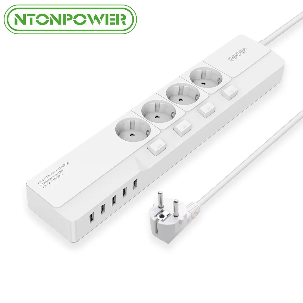 Big Discount NTONPOWER 220V Power Extension Cord Socket with Switch and ...