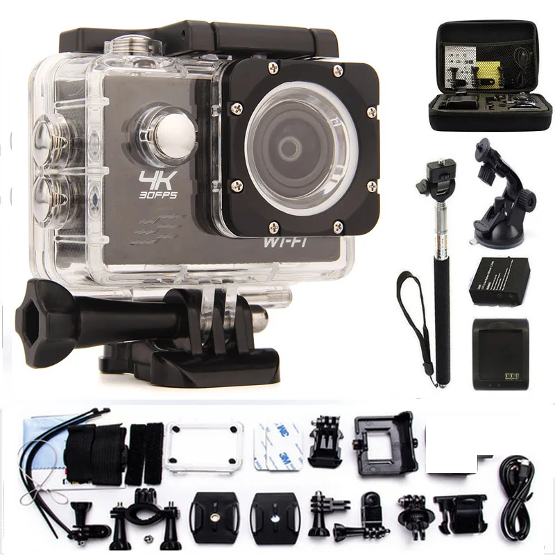 New Sports camera Gopro hero 4 style F60 Action Camera 4K/30fps WIFI ...