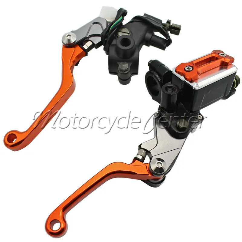 7/8" 22mm Motorcycle Brake Hydraulic Master Cylinder Kit Reservoir Levers For KTM 400 EXC R 450 ...
