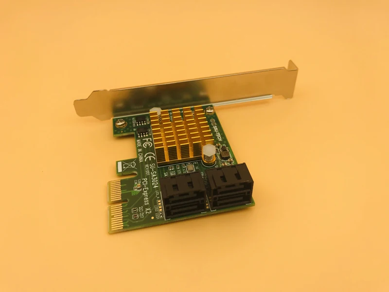 PCI-E PCI Express 2X 4X 8X 16X Cards to SATA 3.0 4-Port SATA III 6Gbps ...