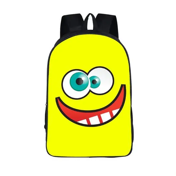 Unique Cartoon Backpacks Funny Emoji School Bag For Teenager Cute ...