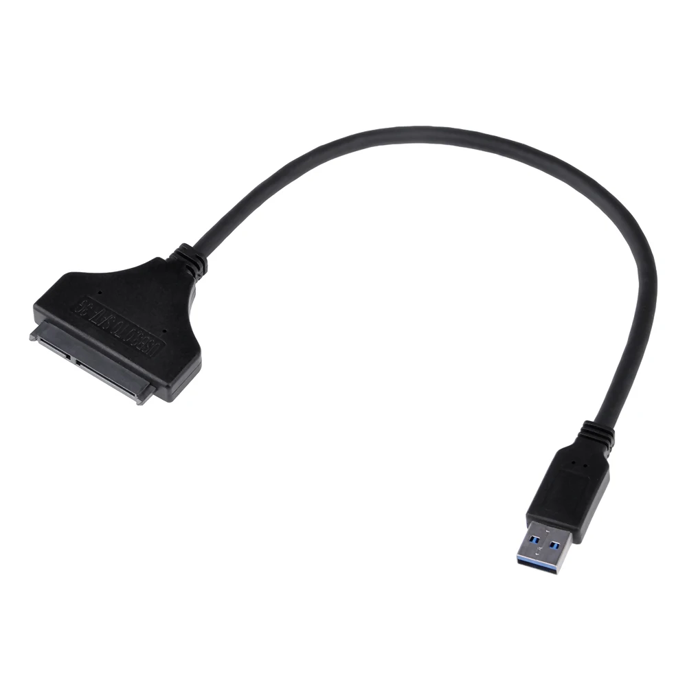 USB 3.0 To SATA 22 Pin Hard Disk Drive SSD Adapter Connector Cable Lead ...
