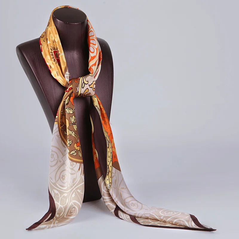 HA083 decoration elegant silk scarf high end airline stewardess ...