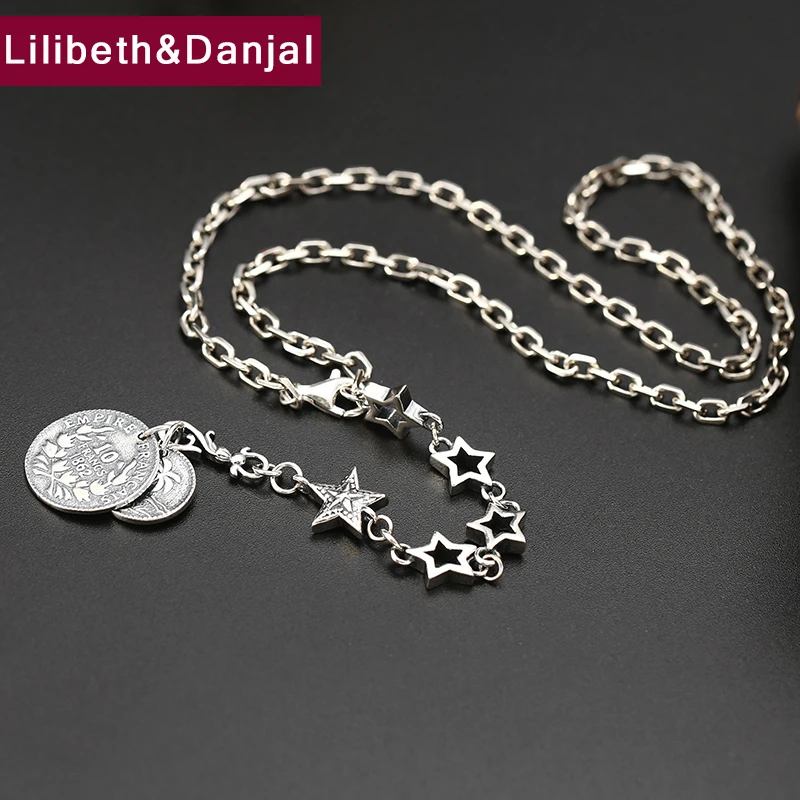 Portrait Coin Star Custom Necklace Pendant 100% Real 925 Sterling ...