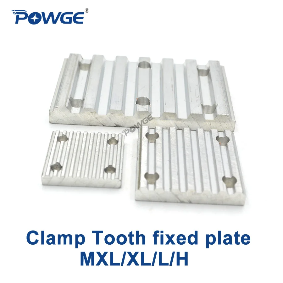 POWGE-Aluminum-Trapezoid-teeth-Clamp-Tooth-plate-MXL-XL-L-H-for-open ...