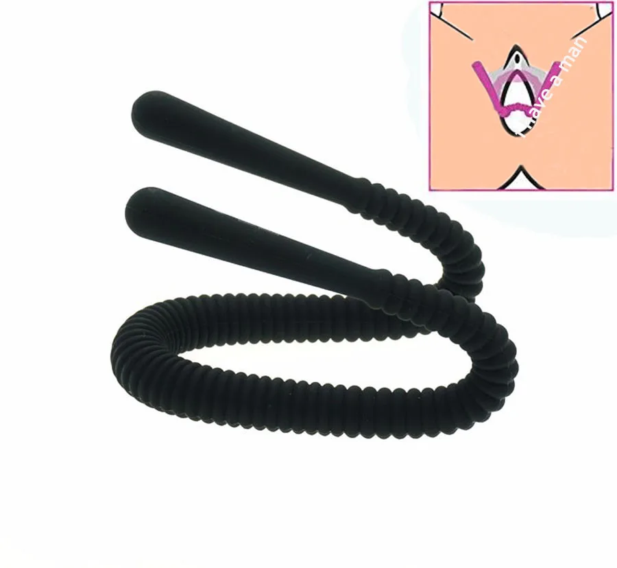 Silicone Labia Spreader Spread Pussy Straps Black Intimate Spreader G
