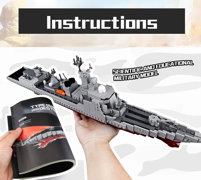 XINGBAO 06028 WW2 Type 052D Destroyer Building Blocks - Building Toys