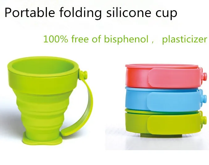Creative Travel Camping Collapsible Outdoor Silicone Folding Cup ...