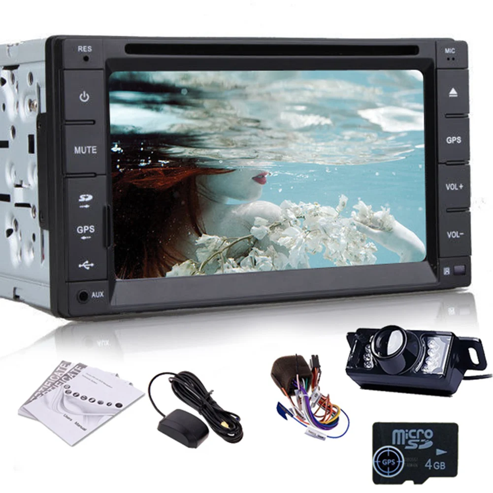 MP5 MP3 PC Touch Screen HeadUnit Camera CD Music Radio System Navigator ...