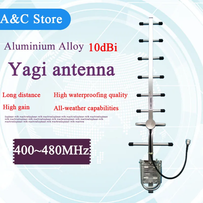 Antena yagi uhf 433MHz, 475mhz, direccional al aire libre, 10dBi, 8 ...