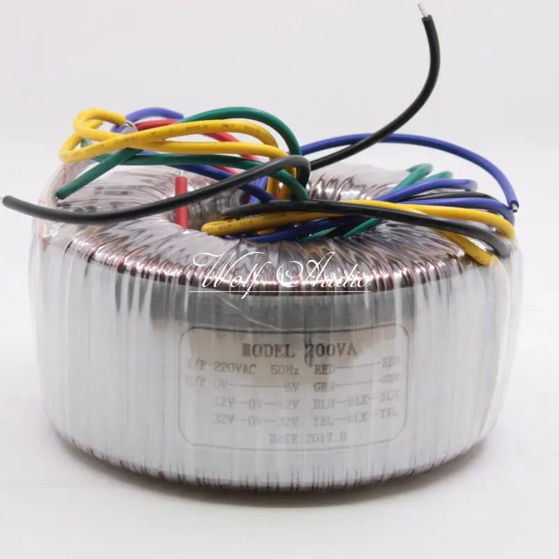 200w Toroidal Transformer 200va Dual 32v Dual 12v Single 6v