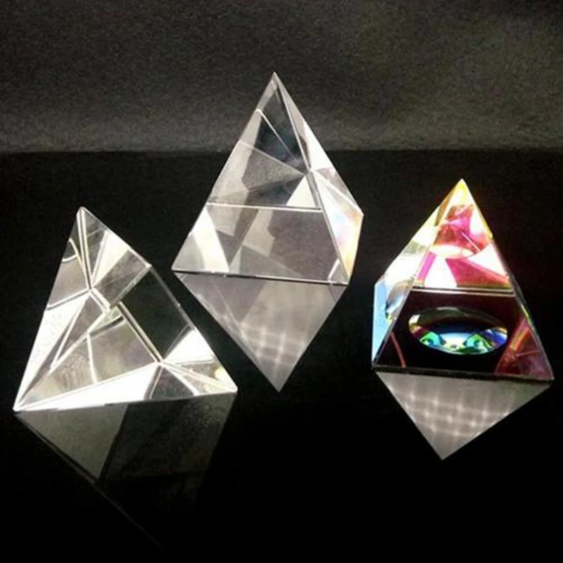 100mm Crystal Pyramid Processing quad prism pyramid five roof prism ...