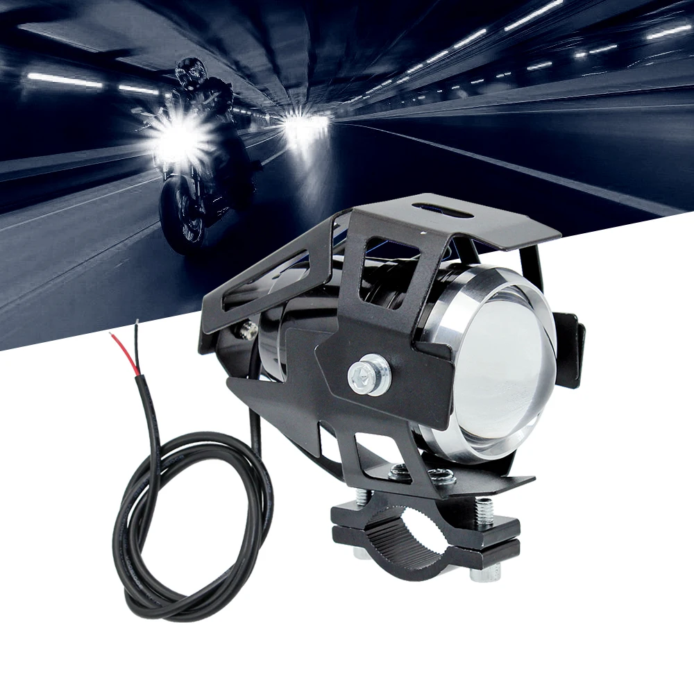 2pcs 125w U5 Led Motorcycle Headlight 12v 3000lm Angel Eye Devil Eye