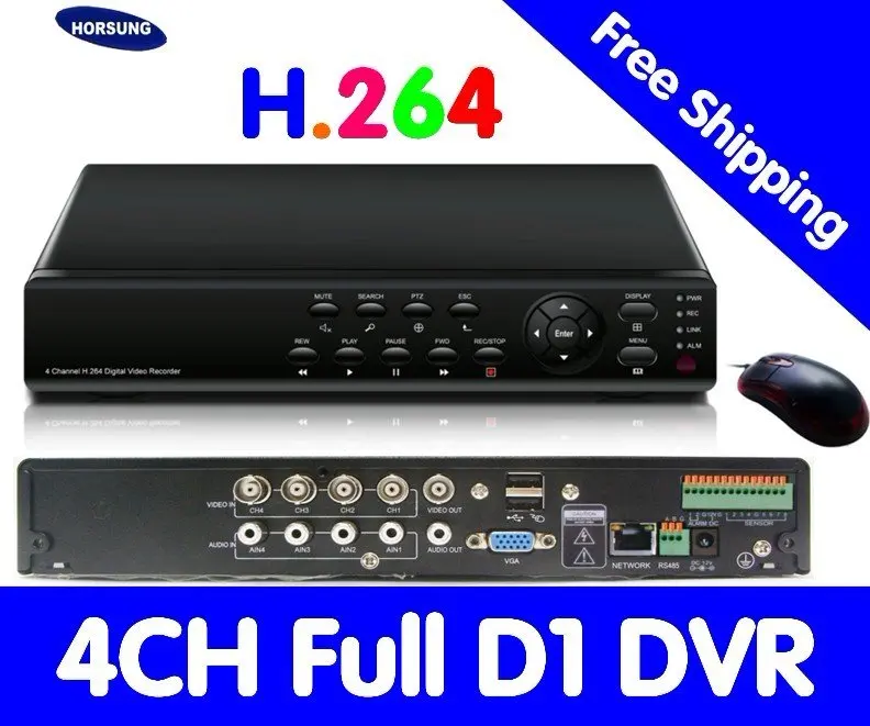 4CH H.264 DVR with Full D1 Video recorder HT 7604V|dvr converter|dvr card d1dvr d1 - AliExpress