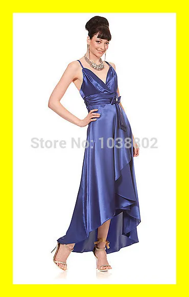 Free Prom Dress Asymmetrical Ankle Length None Built In Bra Sashes V ...