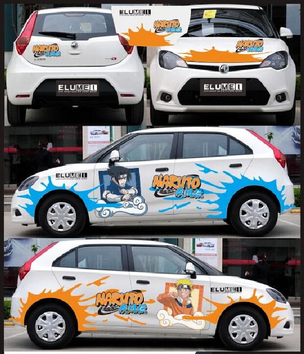 Itasha 4 pieces ainme car sticker Naruto car sticker Uzumaki Naruto car ...