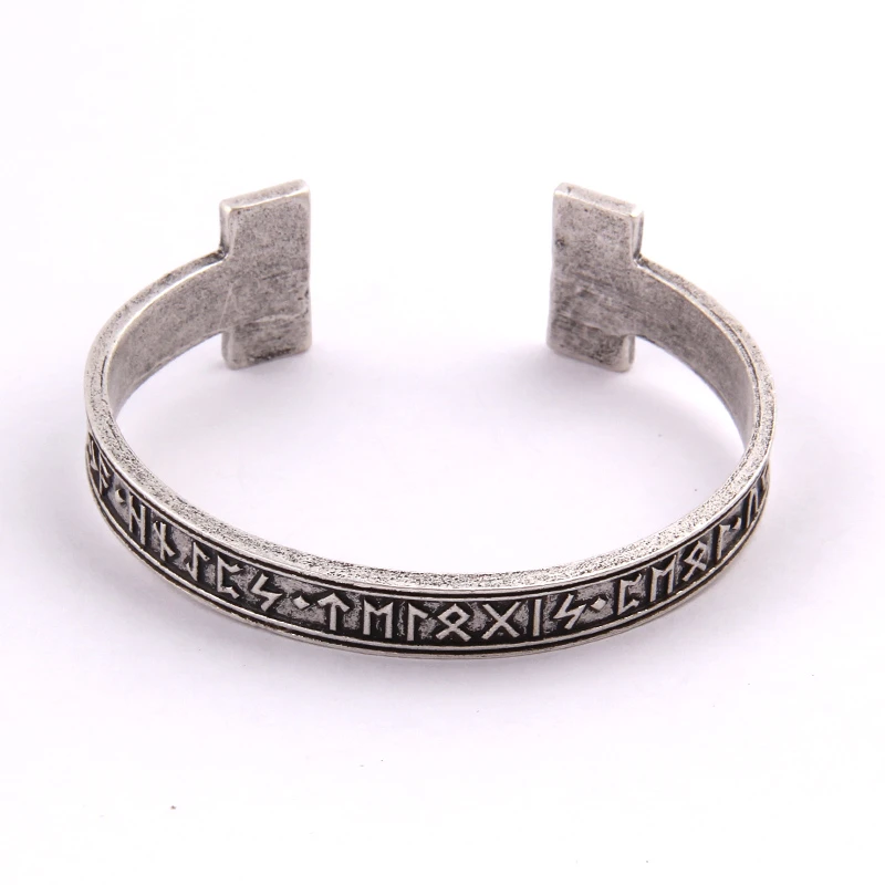 1pc Men's Handmade Nordic Rune Bangle Viking - Bangles - AliExpress
