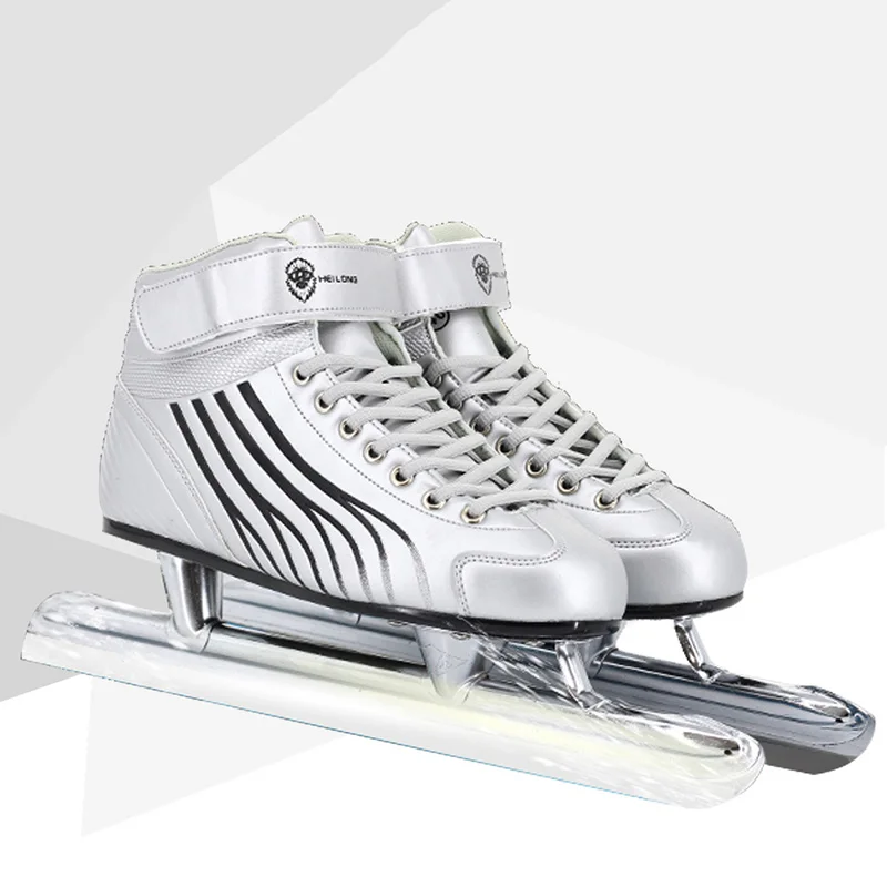 Japy Skate Arctic Ocean Leather Speed Ice Blade Skating Shoes Metal ...