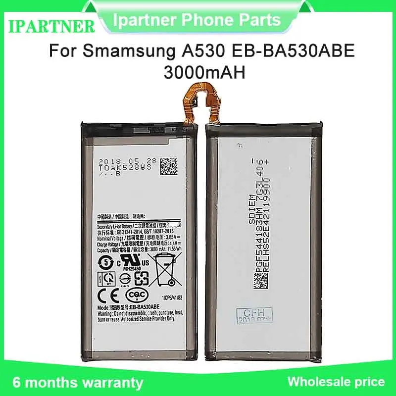 3000mAh For Samsung For Galaxy Mobile Phone Battery A530 SM A530 EB ...