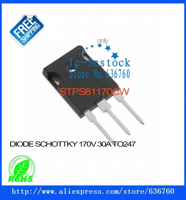 stps61170cw 다이오드 쇼트 170v 30A to247 stps61170cw 61170 stps61170 ...