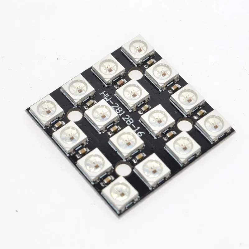 WS2812B 4*4 16 Bit Full Color 5050 RGB LED Lamp Panel Light For ...