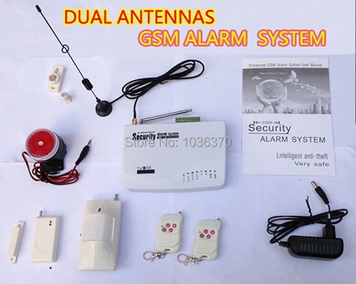 Dual Antenna Alarm System Gsm Alarm System Intercom Smart Home Gsm Sms ...