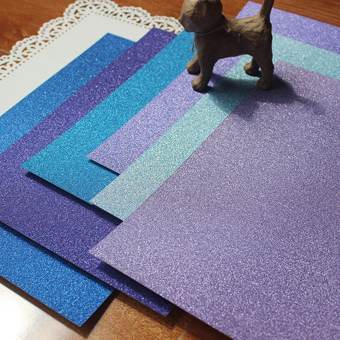 2019 New 30sheets/pack A4 Glitter Sequins Card Paper Handmade ...
