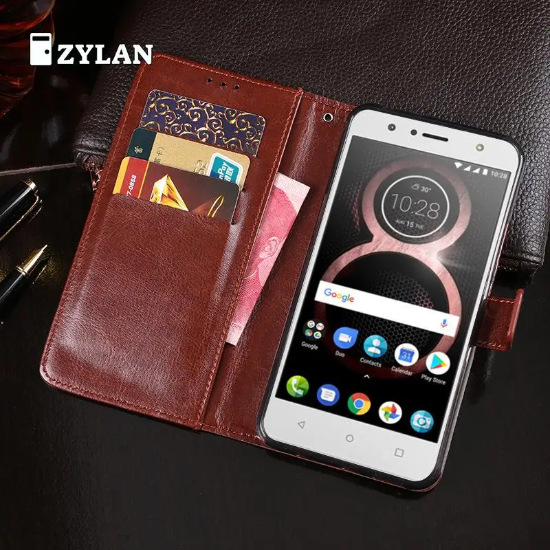 ZYLAN 100% New Leather Case For Lenovo K8 Case For Lenovo K8 Case Stand ...