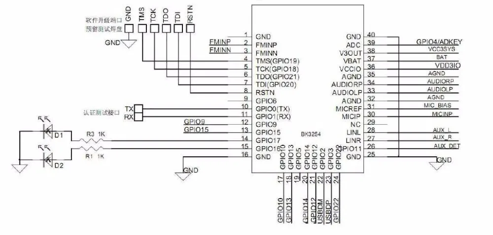 1 шт. BK3254 bluetooth-модуль 4,1 F6888 стерео аудио модуль