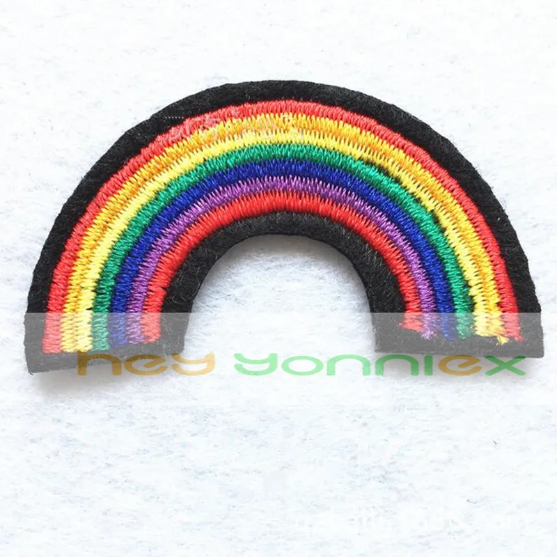 Iron Patches Rainbow Sticker | Rainbow Patches Clothes | Cheap ...