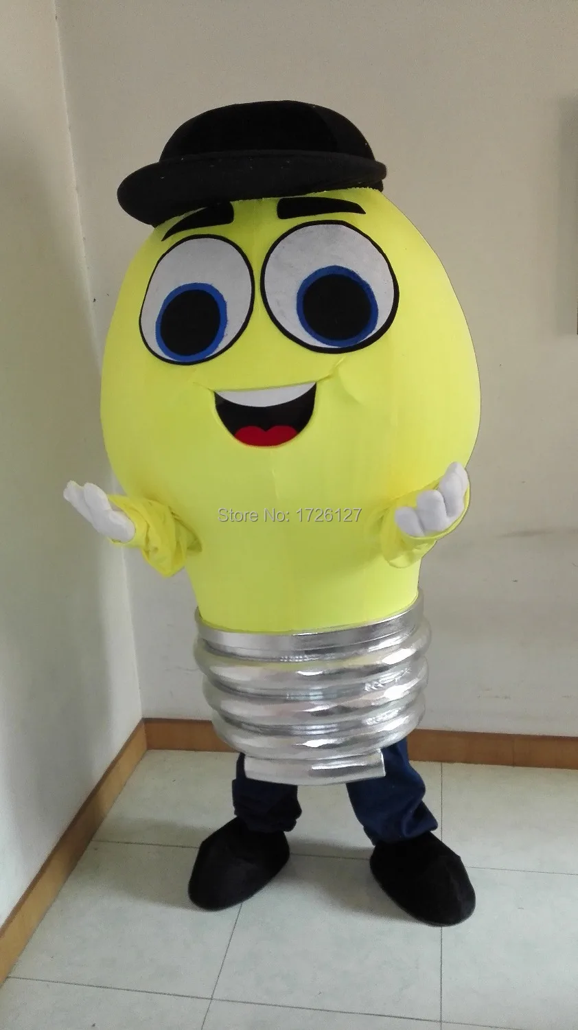 Mascot Light Bulb Mascot Costume Cartoon Character Cosplay Wholesale