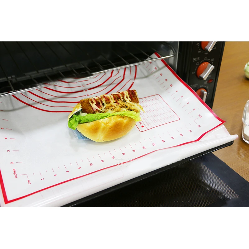 60*40/29*26 см силиконовый коврик для выпечки со шкалой прокатки теста ...