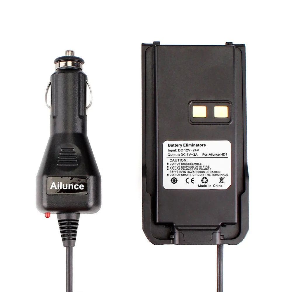 Car Charger Battery Eliminator 12v-24v For Ailunce Hd1 Dual Band Dmr ...