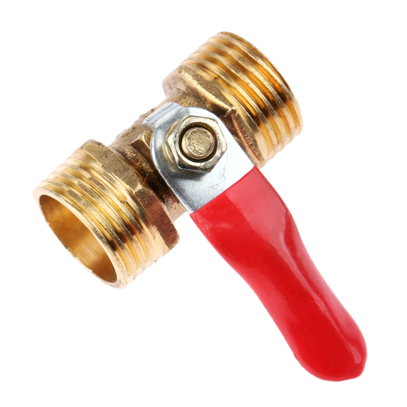 1pc BSP Male to Male Thread Ball Valve Brass Connector Joint Copper ...