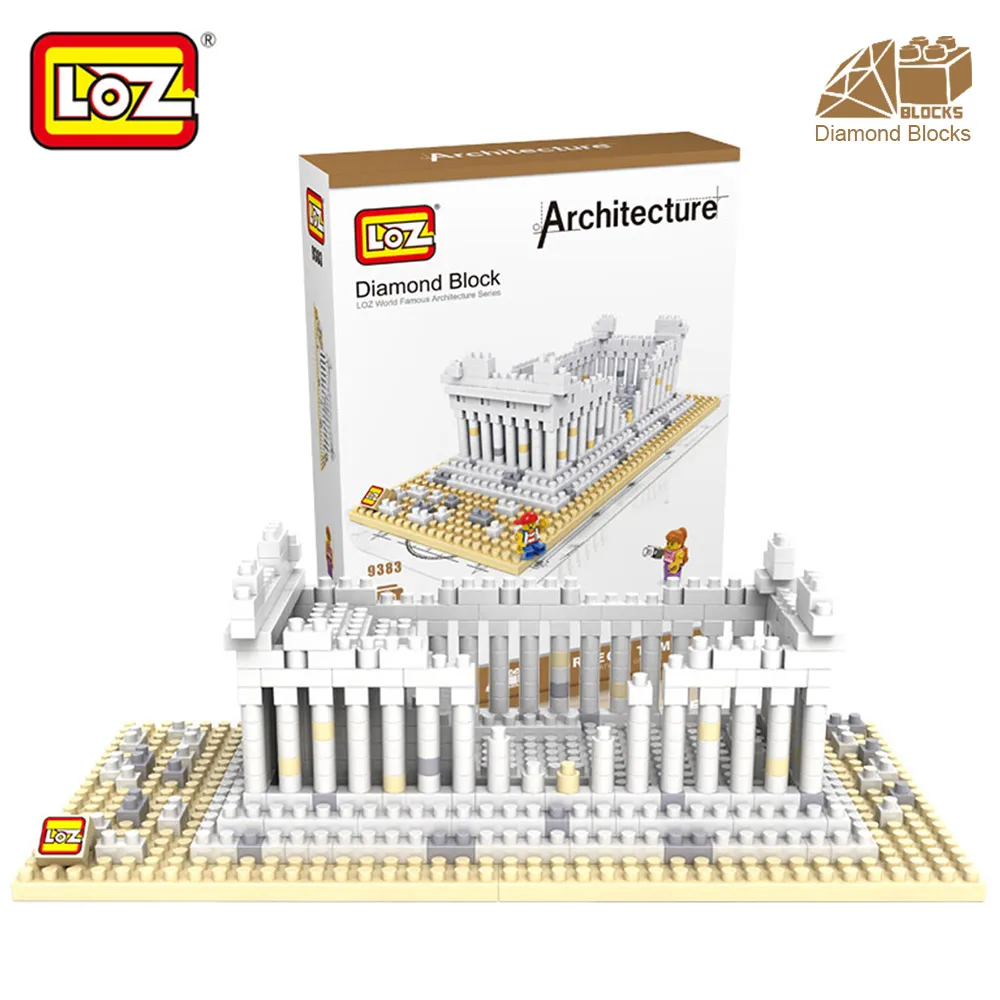 Mr.froger Loz Greek Temple Diamond Block World Famous Ancient ...