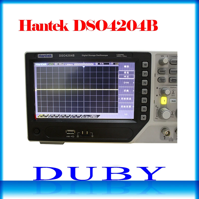 Hantek Dso4204b Usb Digital Storage Oscilloscope 4 Analog Channels 200mhz Bandwidth 1gsa/s ...