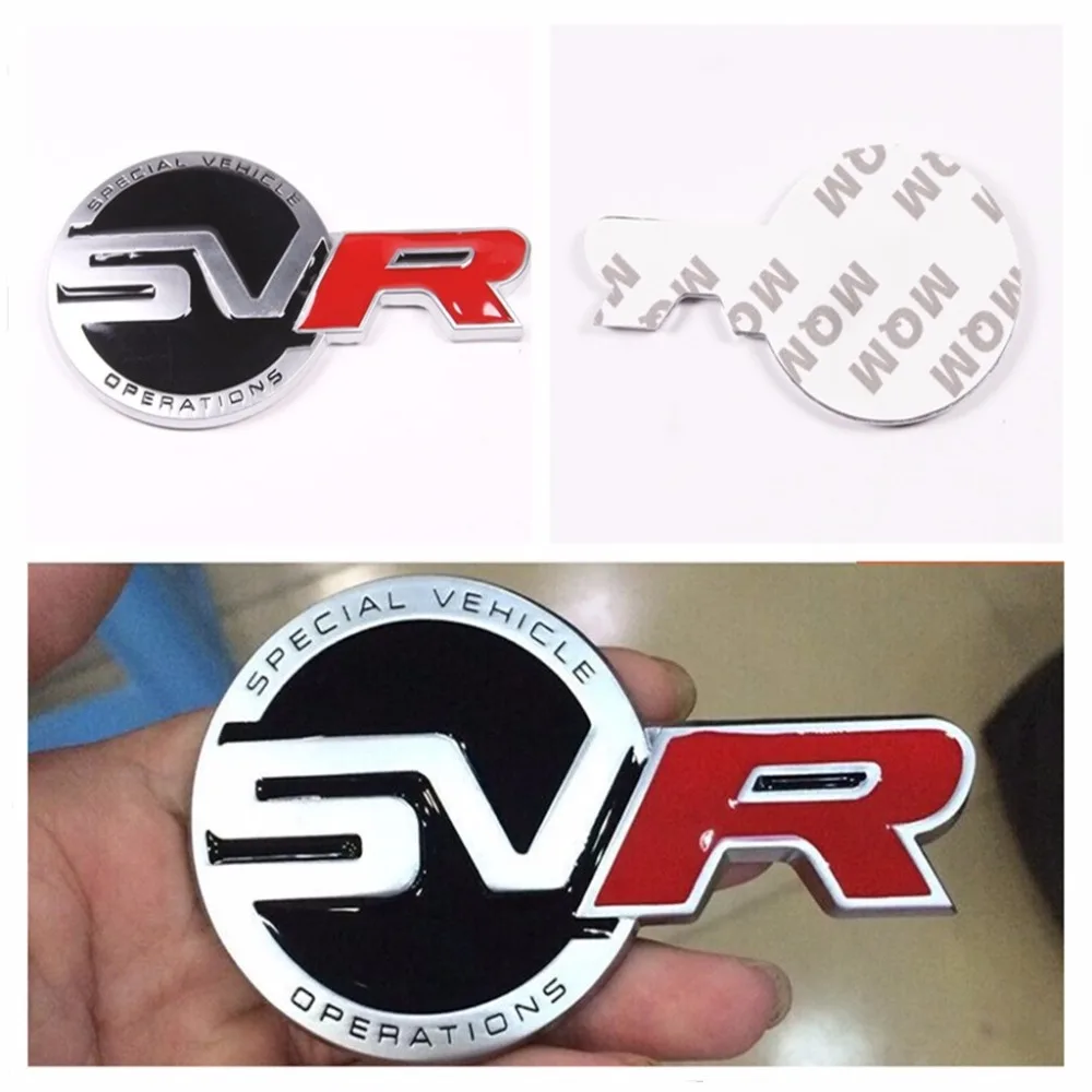SVR Logo Badge Sticker Car Rear Boot Trunk Emblem Sticker Fits For Land ...