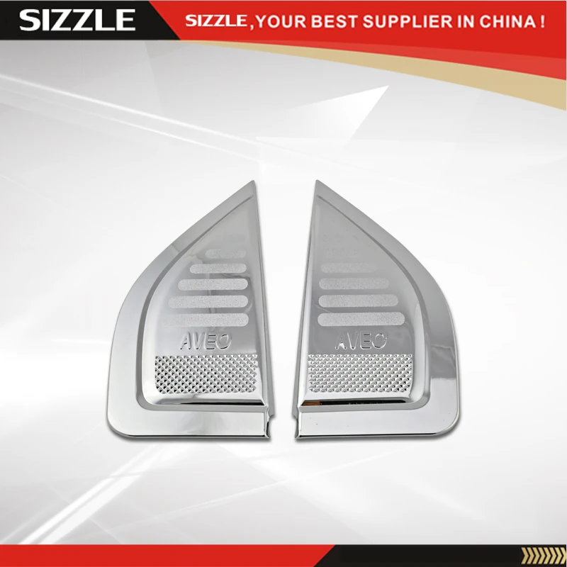 Triangle Trunk Door Window Plastic Chrome Cover For Chevrolet AVEO 2009 ...