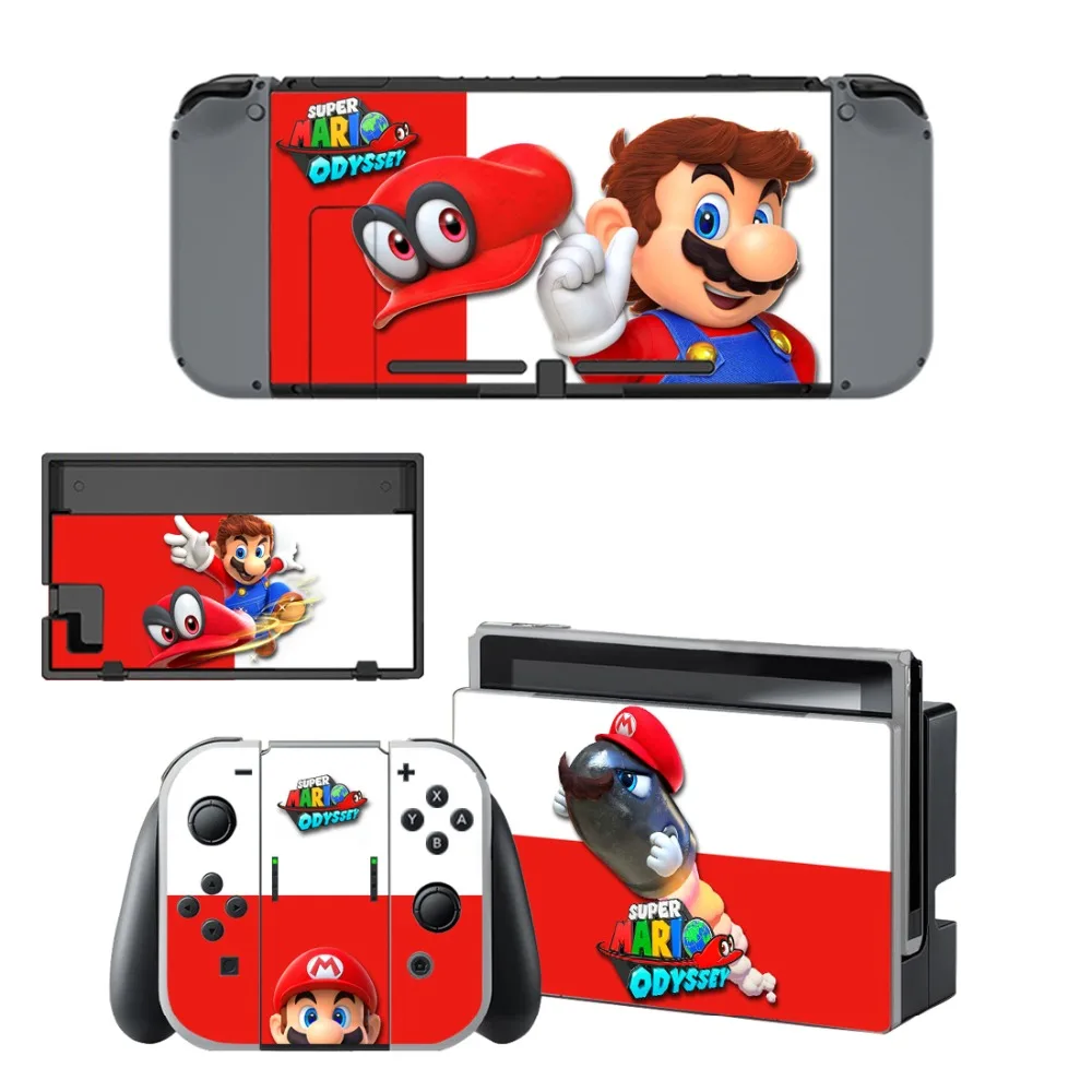 Super Mario Odyssey Skin Sticker for Nintendo Switch Console and Joy ...