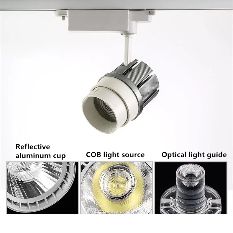 Foco de luz Led COB para techo, foco focal ajustable, impermeable ...