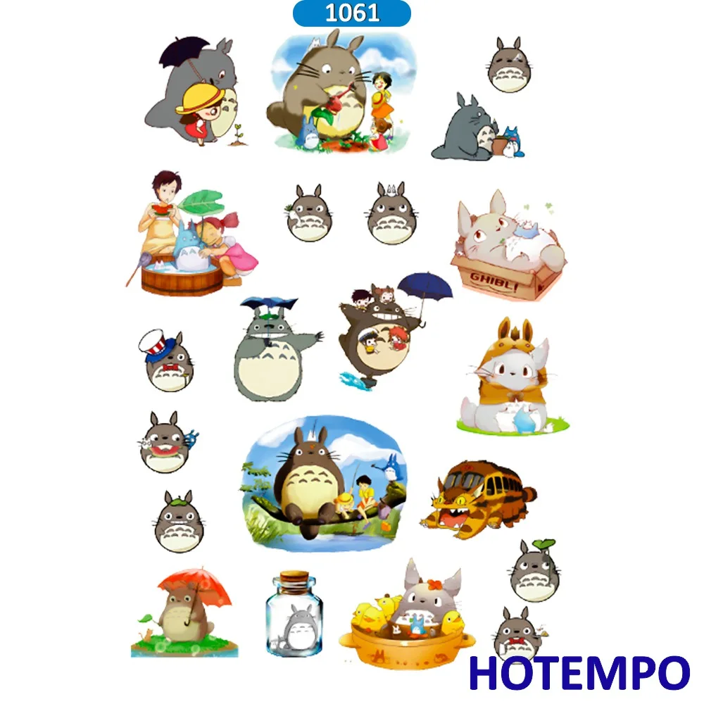 HOTEMPO 2 sheets My Neighbor Totoro Stickers PVC Waterproof Children ...