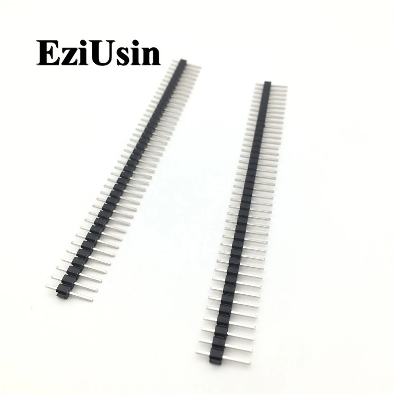 30Pcs 40Pin 2.54mm Single Row Right Angle Pin Header Strip Arduino kit ...