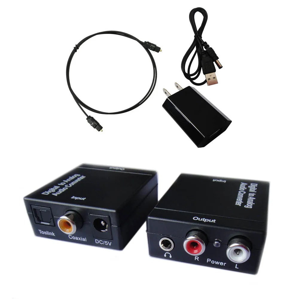 Digital to Analog Audio Converter Adapter Digital Adaptador Optic ...