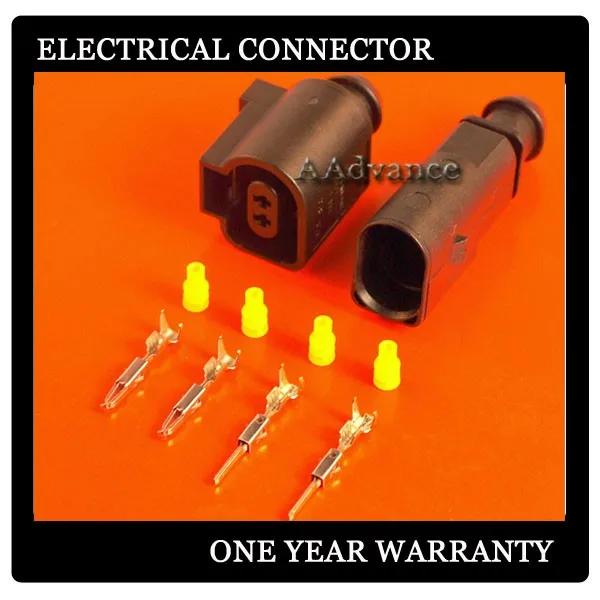 2 Way Male & Female JPT Connector Kits For VW Audi 1J0973702 ...