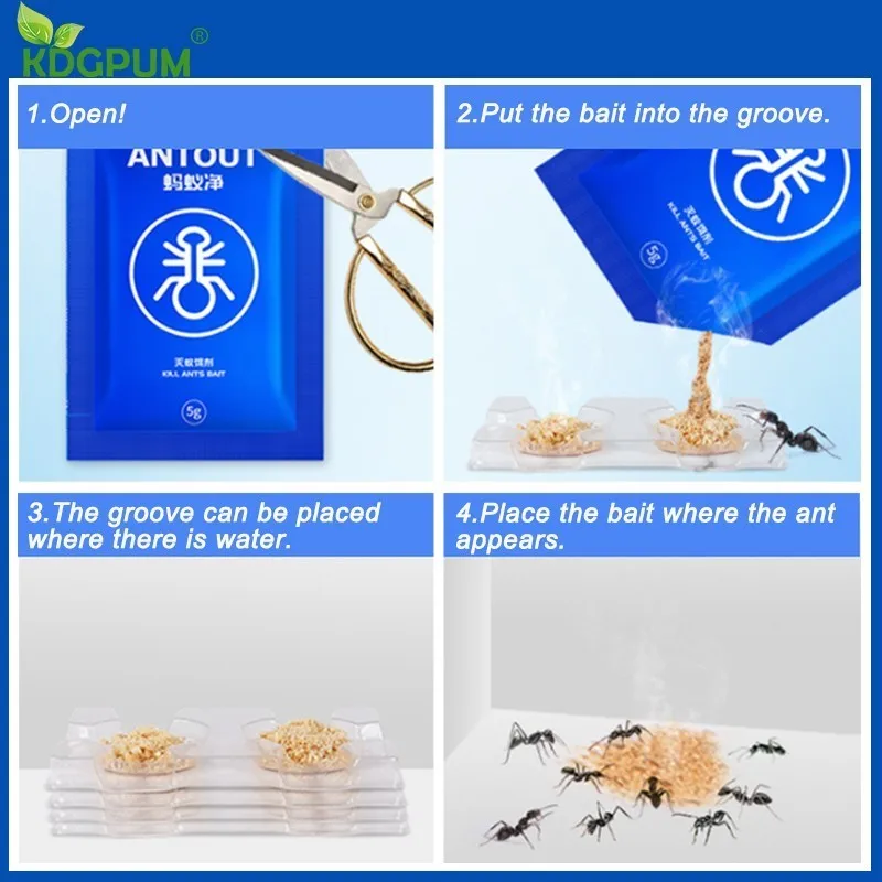 12pcs Powerful From Ants Drugs Powder Ant Killing Bait Medicine ...