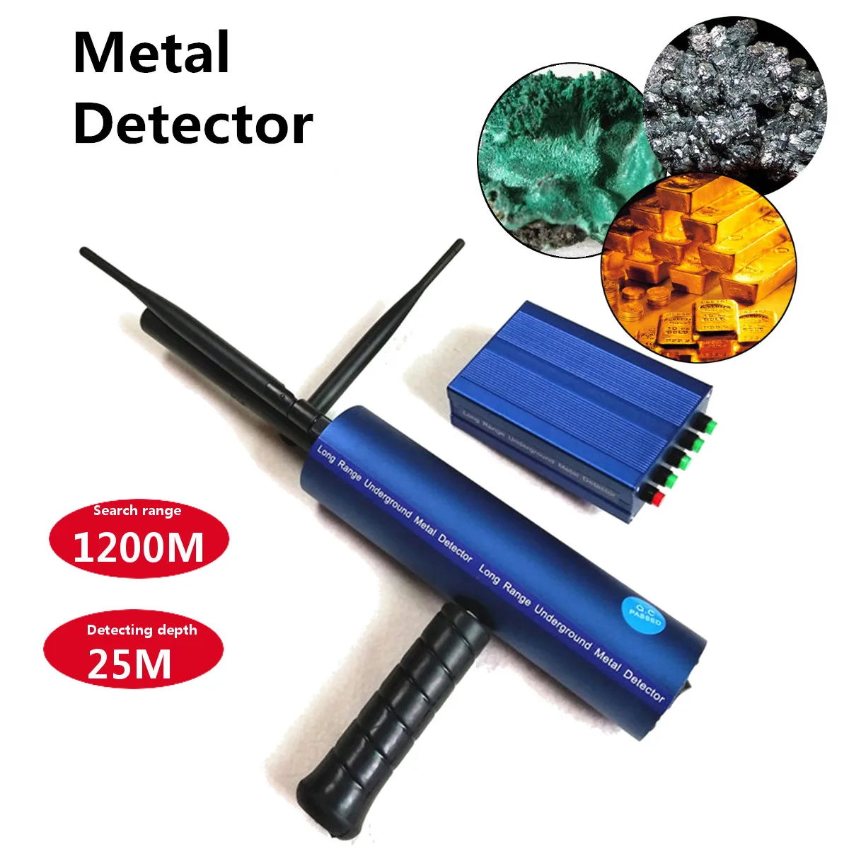 Metal Detector Underground 1200M Long Range Search Treasure Finder ...
