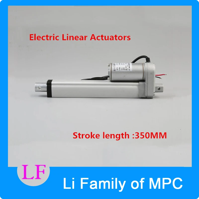 2pcs/lot Waterproof 12V DC Motor 6mm/s 350mm/14Inch Stroke 1500N/150KG ...