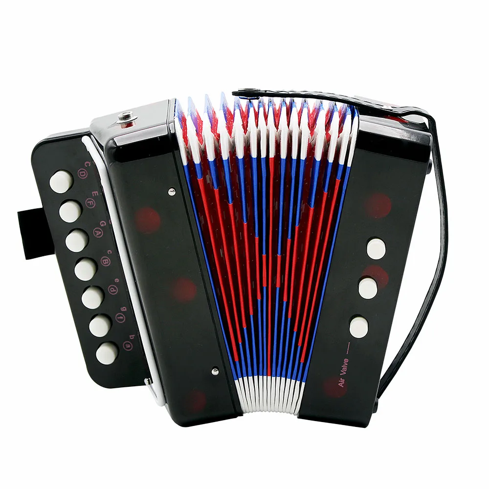 High Quality 7 Key 2 Bass Accordion Mini Small Accordion Educational High Quality 7 Key 2 Bass Accordion Mini Small Accordion Educational